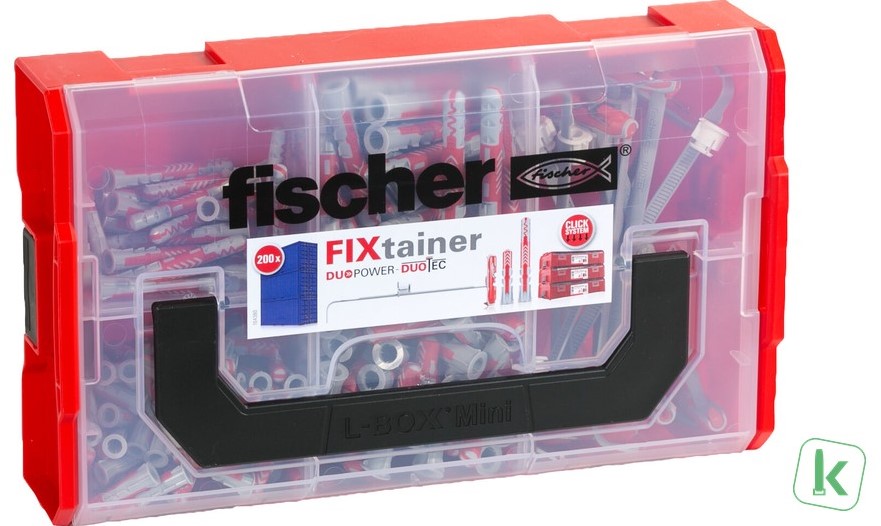 Fischer (541357) FixTainer DuoPower en DuoTec pluggen (Set 200 stuks ...