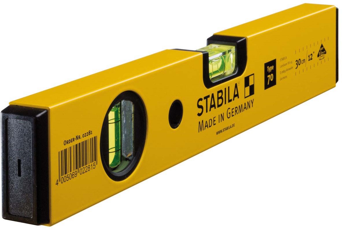 STABILA Waterpas 30 cm - Type 70 (02281) | Kabelbinders.nl
