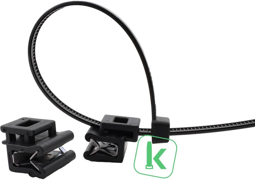 Tyraps, kabelbinders speciaal UV ++ bestendig 300 x 4,8 mm zwart, met ...