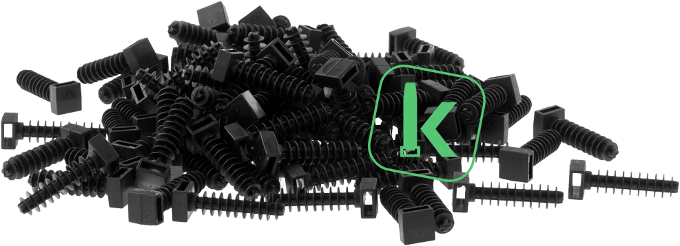 Kabelbinder, tyrap muurplug 10 x 43 mm Zwart UV bestendig (Zak 100 ...