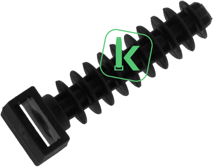 Kabelbinder, tyrap muurplug 10 x 43 mm Zwart UV bestendig (Zak 100 ...