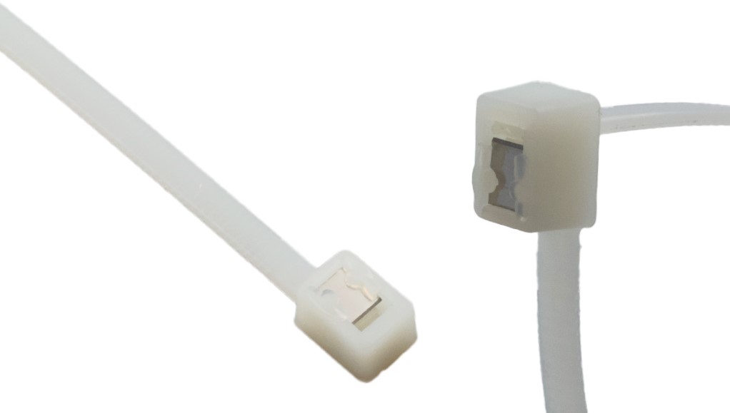 Zelfsnijdende Kabelbinders Tyraps 200x4,4mm Wit Naturel | 100 Stuks